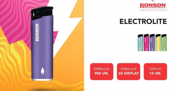 ENCENDEDOR RONSON ELECTROLITE FLUOR E16
