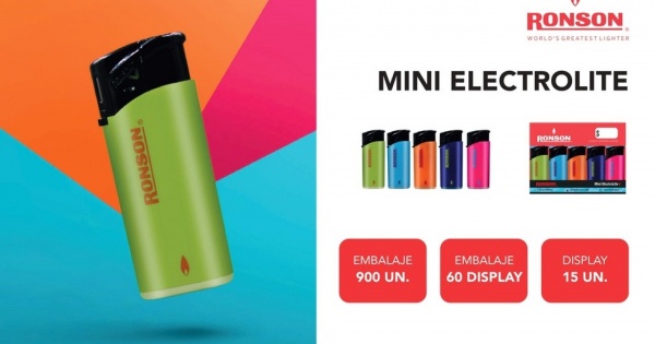 ENCENDEDOR RONSON MINI ELECTROLITE E17